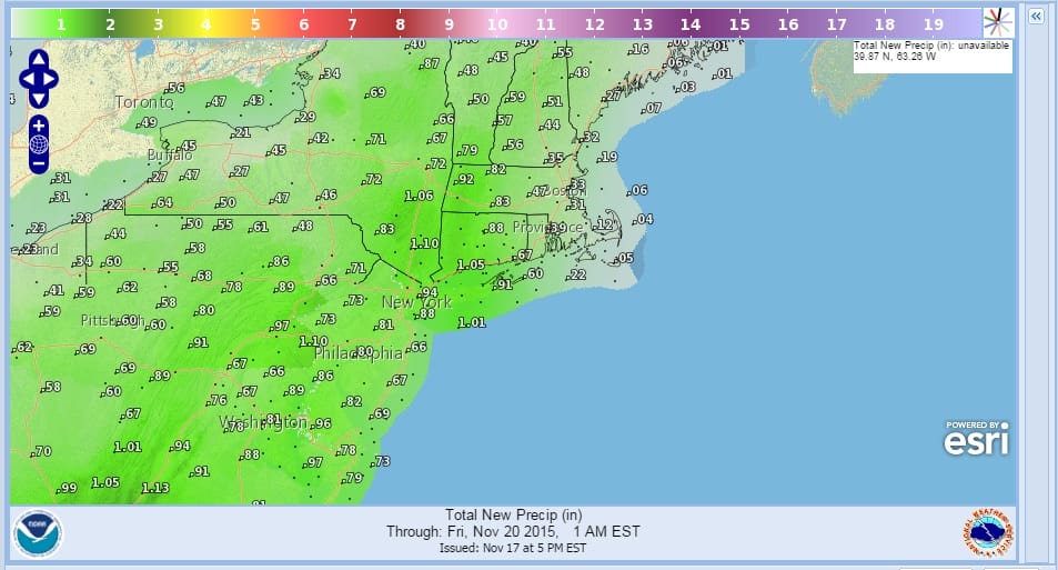 Rainfall Forecast For Thursday: Bullish for 1 to 2 Inches – Weather ...
