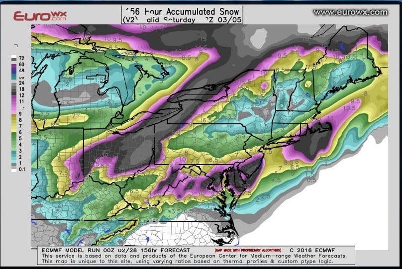 Euro Model Snow Threat GFS Model Nothing – Weather Updates 24/7 by ...