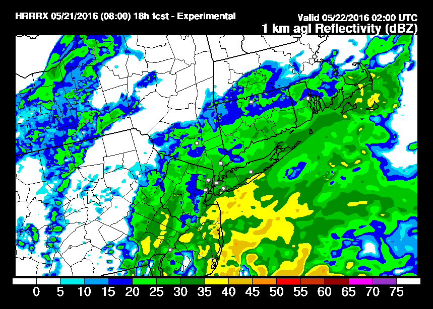 HRRR Model Forecast – Weather Updates 24/7 by Meteorologist joe cioffi
