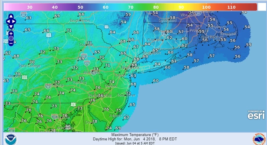 Rain Moving Offshore Weather Conditions Improve Week Ahead Outlook ...