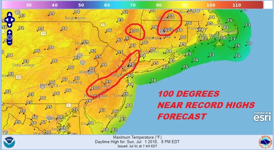100 Degree Highs Today Excessive Heat Humidity – Weather Updates 24/7 ...