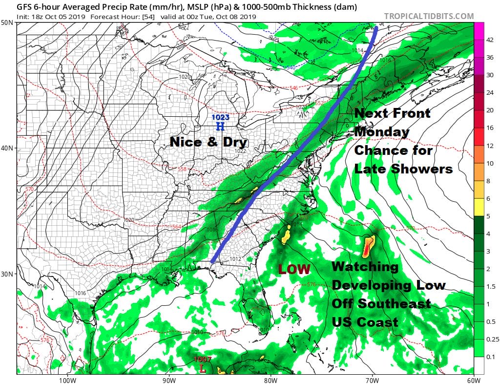 Clouds Next Cold Front Approaches Week Ahead Weather Questions Remain ...
