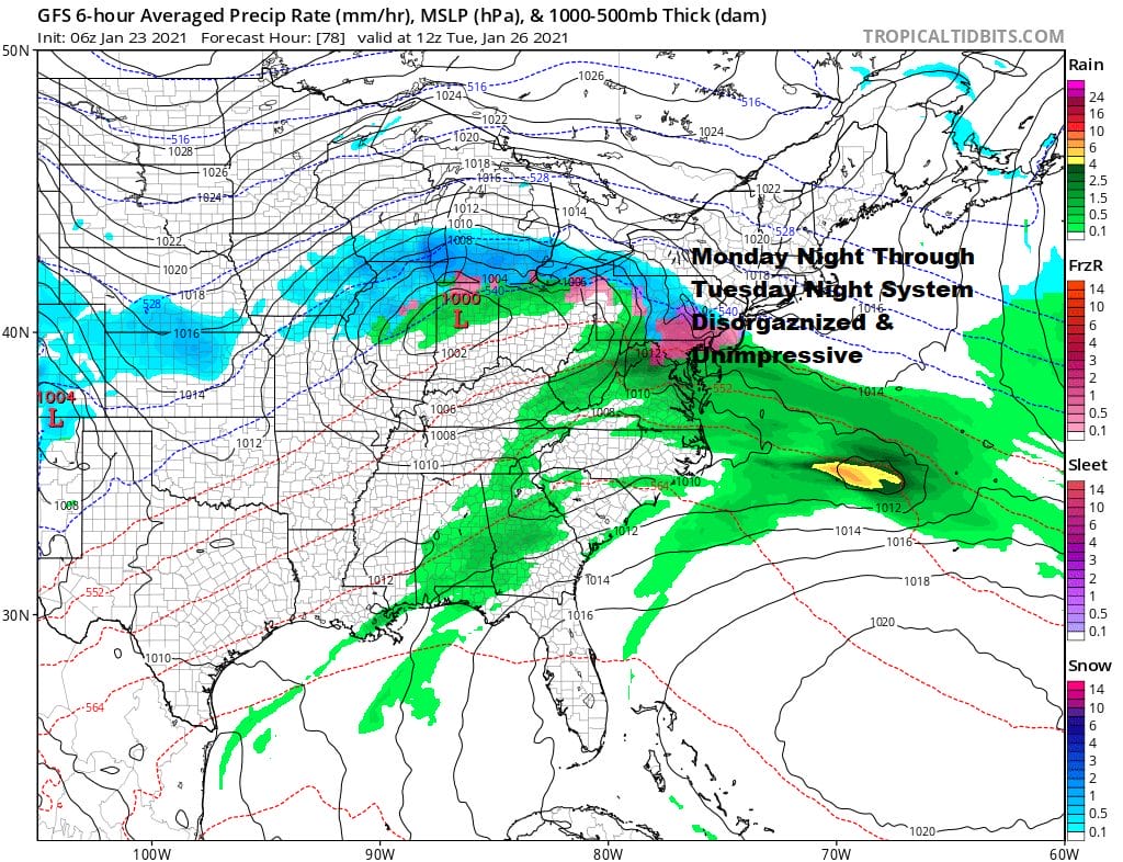 Windy Cold Weekend Snow Monday Night Into Tuesday From Weak Storm ...