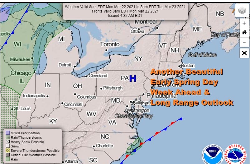 Spring Weather All Week No Major Issues Shower Chance Friday – Weather ...