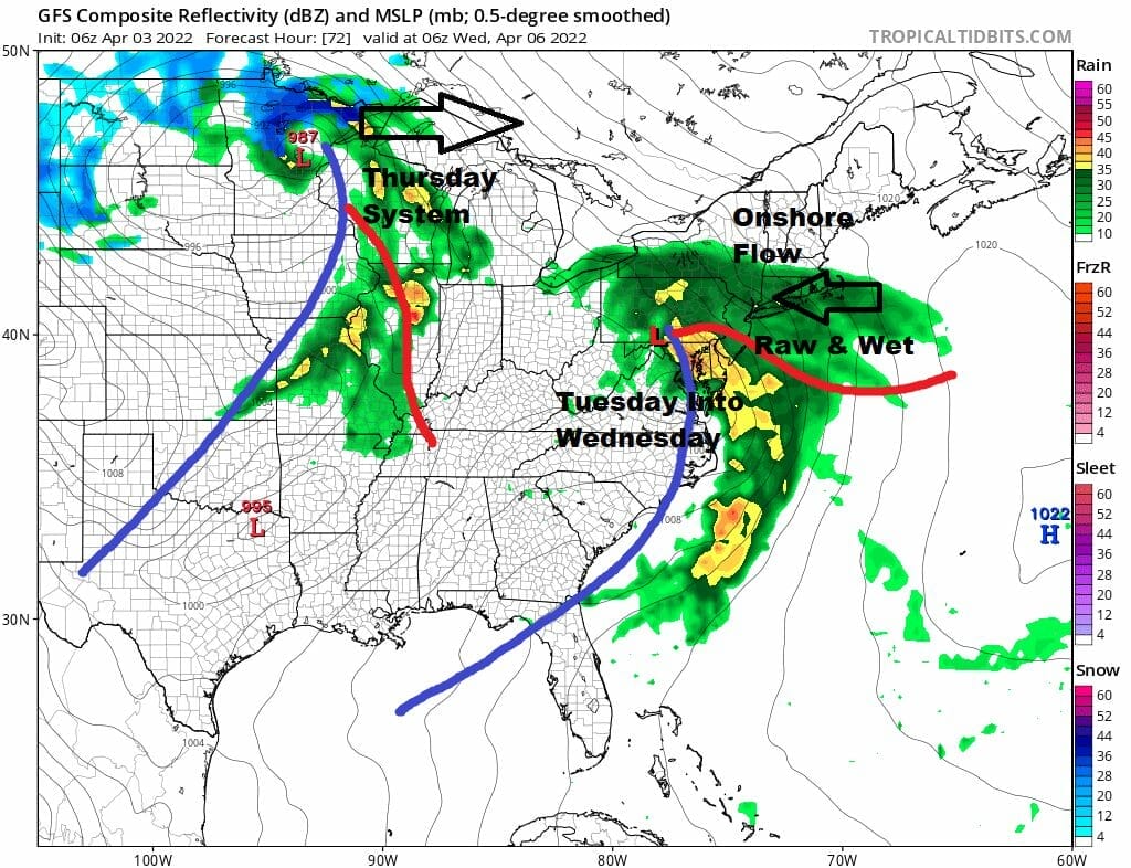 Clouds Showers Around Today Week Ahead Looks Raw Wet Tuesday Through ...