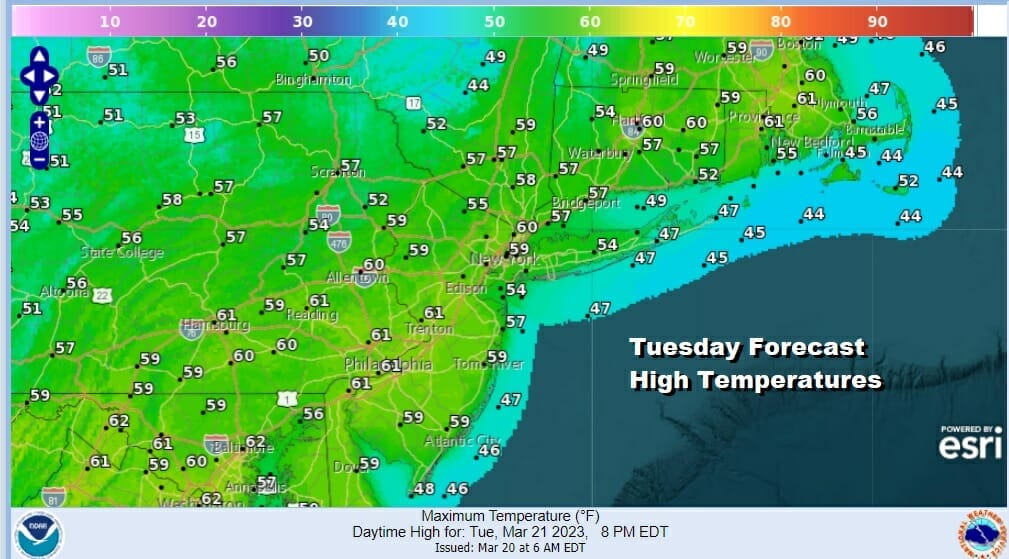 Tuesday – Weather Updates 24/7 by Meteorologist joe cioffi