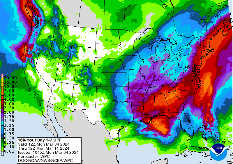 Gloom & Doom Three Storm Systems Over the Next 7 Days 4 Inches or More ...