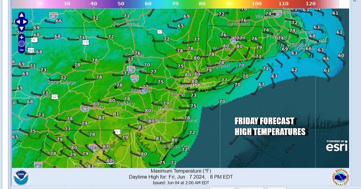 Most of Friday & the Weekend Will Be Fine Cold Front Passes Late Sunday ...