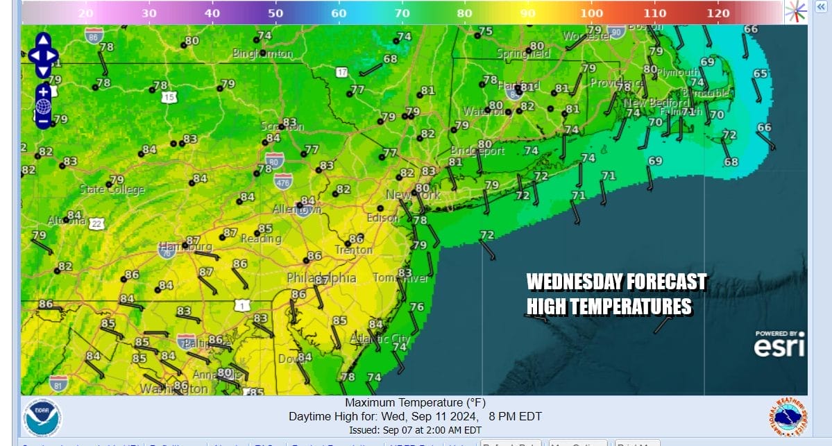 Late Summer Weather Underway But Humidity Remains Low All Week No Rain ...