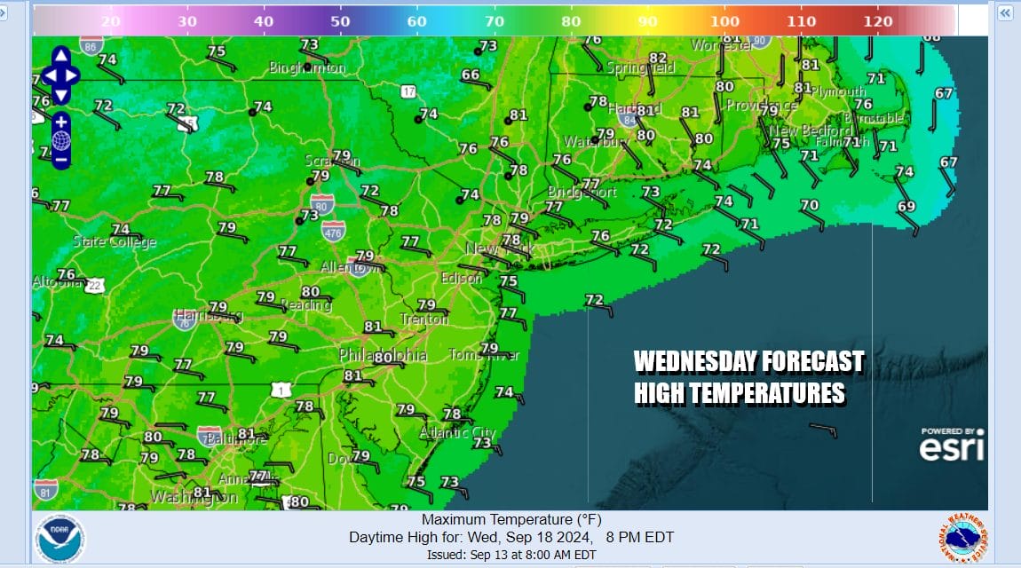 Showery Rains Coastal Flooding Thanks to Offshore Low & Onshore Flow ...