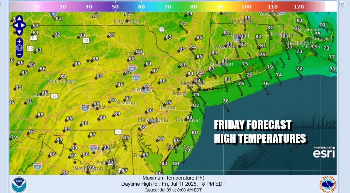 Very Warm Humid Weather Into Next Week Scattered Thunderstorms Possible ...