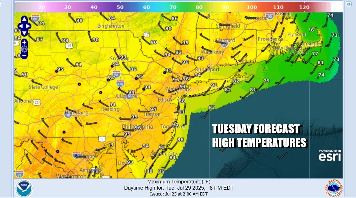 Hot Humid Through Wednesday Storms Thursday, Heavy Rain Thursday Night ...