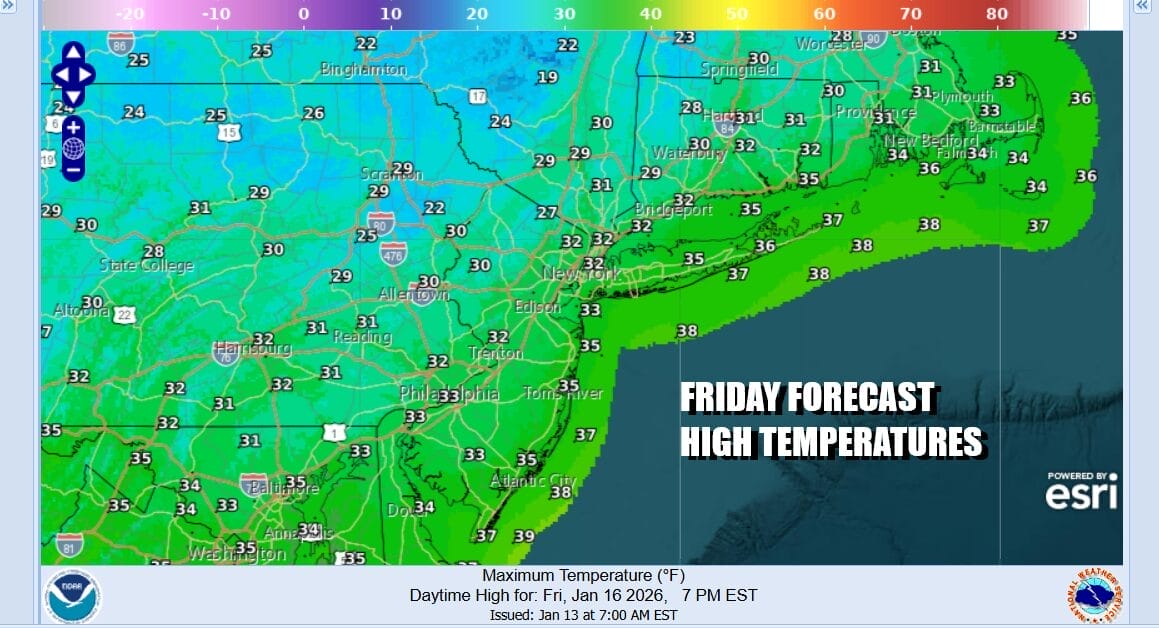 Up To An Inch or Two of Snow For Parts of Eastern Pennsylvania to ...